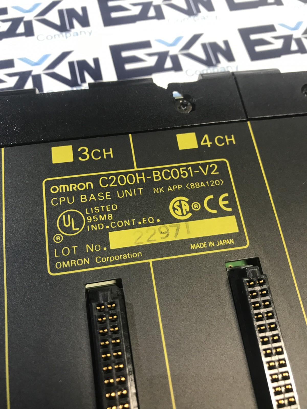 Omron C200H-BC051-V2 CPU 5-Slots Base Unit