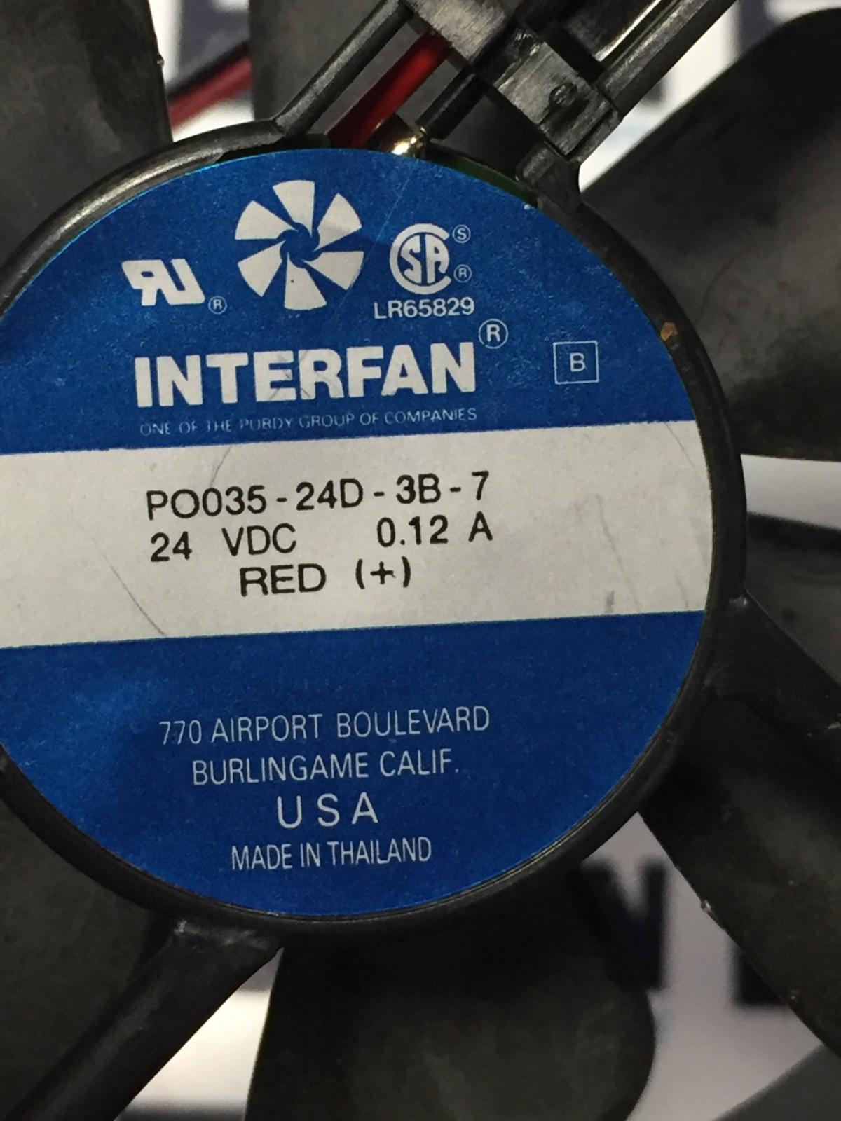 Interfan PO035-24D-3B-7 Cooling Fan Unit