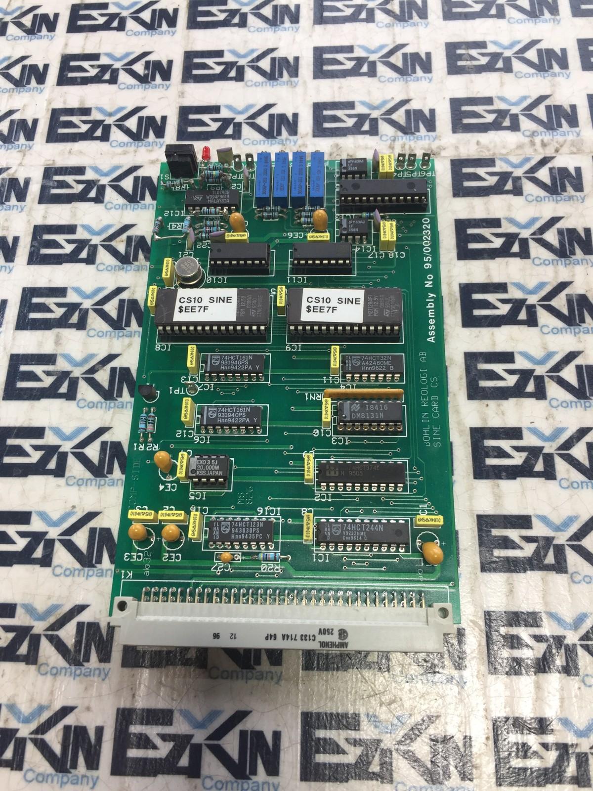 Bohlin Reologi 95/002320 Sine Card