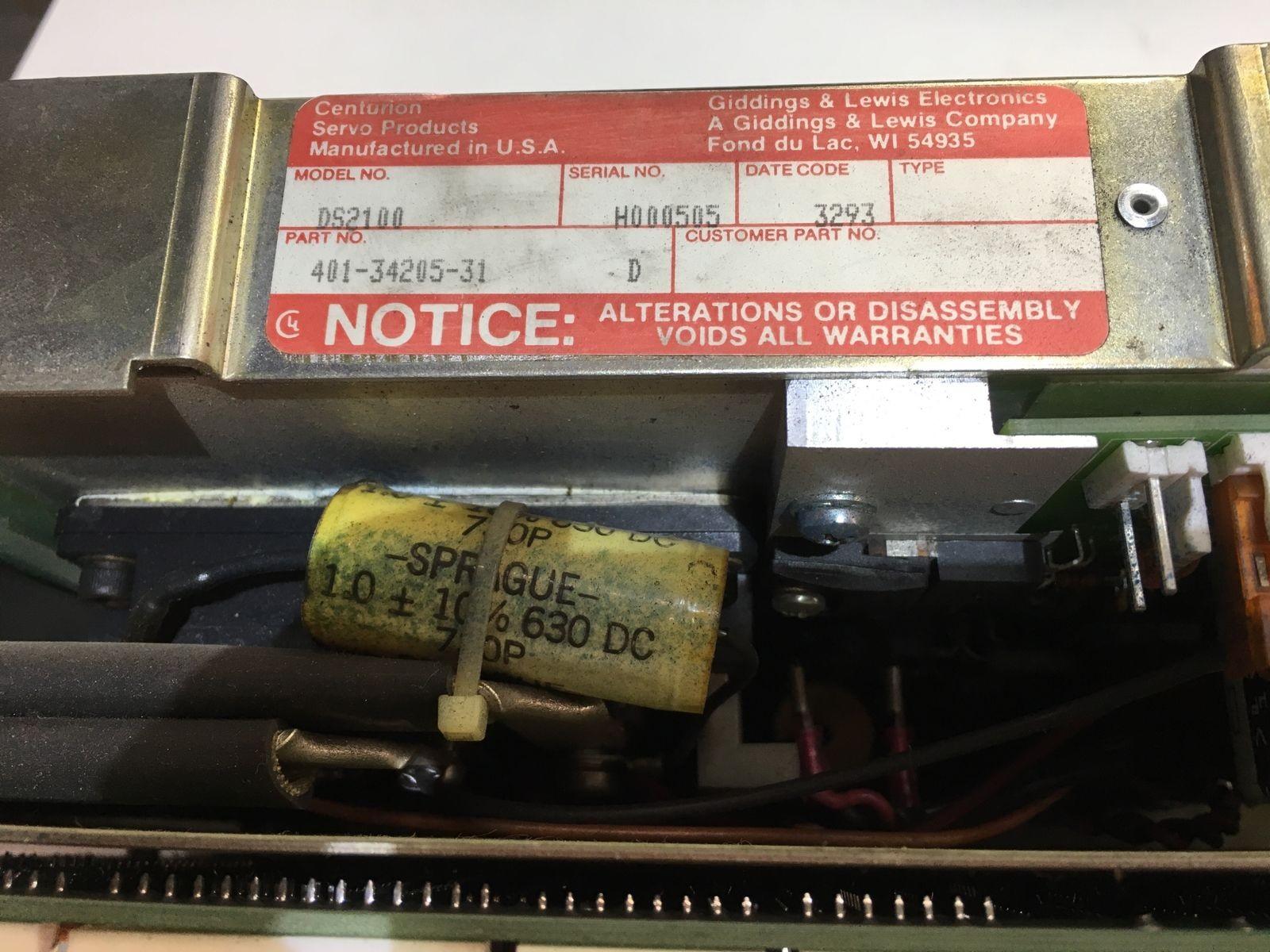 Giddings & Lewis DS2100 Centurion Servo Systems DS200 Drive Module