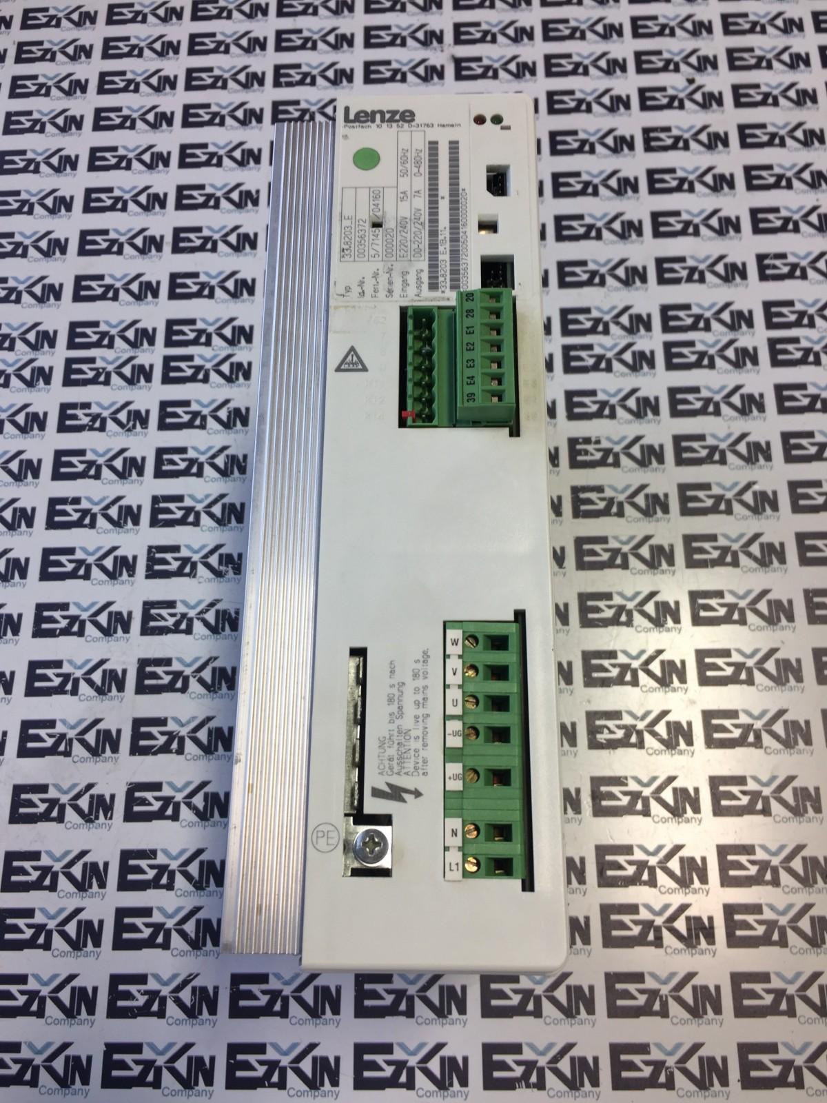 Lenze 33.8203_E Frequency Inverter W/33.8201BB Keypad Interface