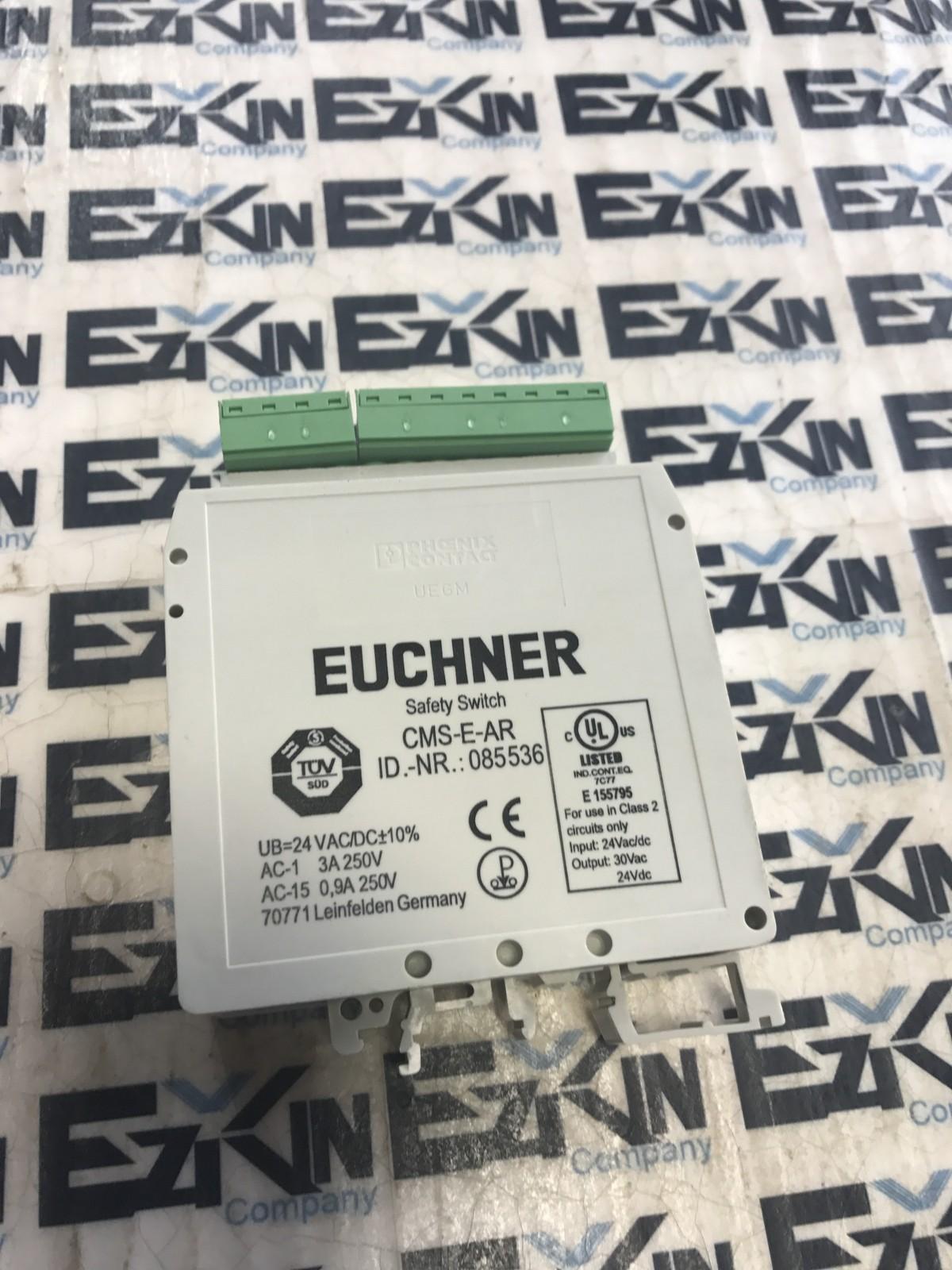 Euchner CMS-E-AR 085536 Safety Switch 24VAC/DC Input 30VAC 24 VDC Output
