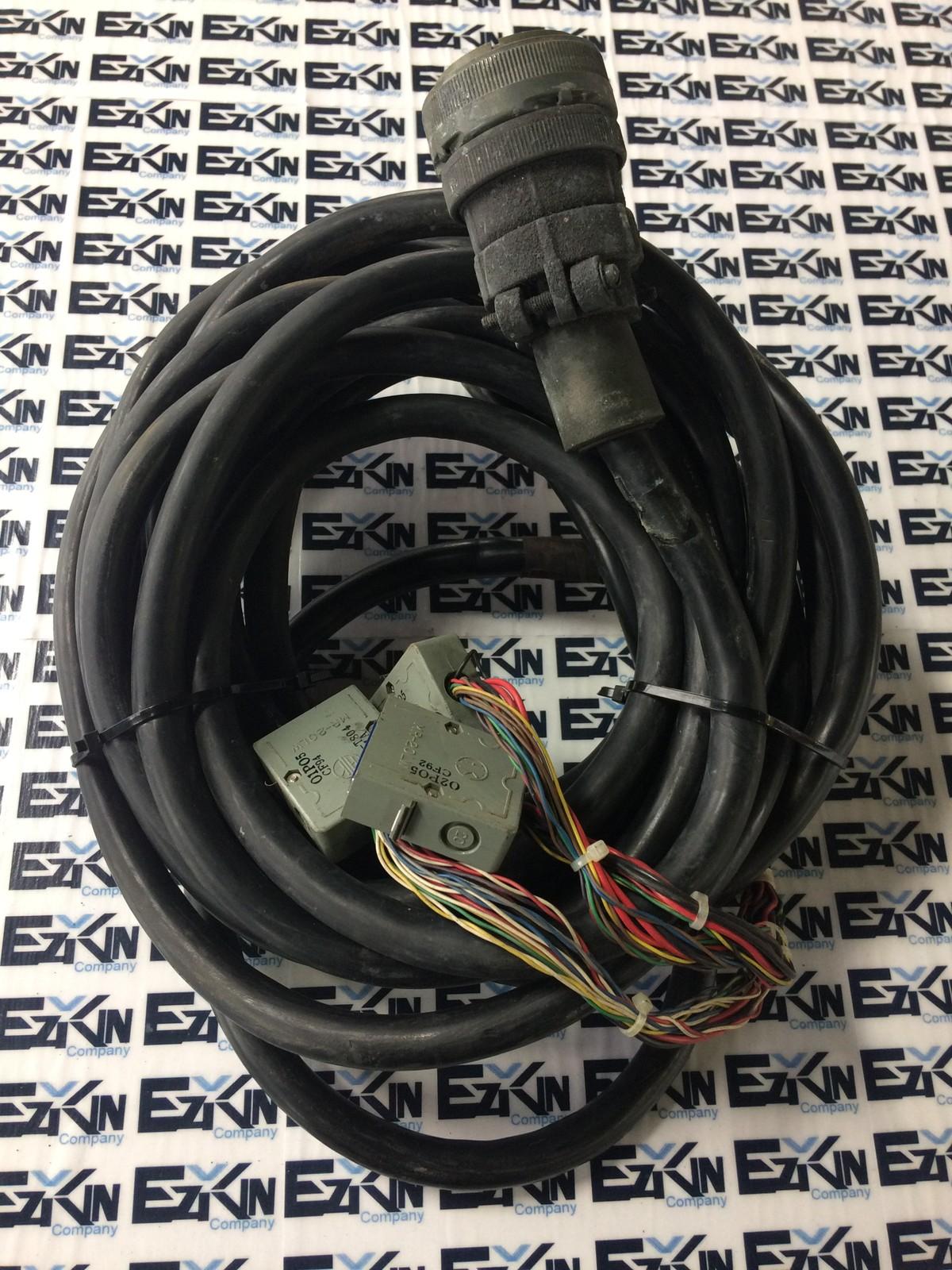 GE Fanuc 4002-T804 CNC Control Cable L=8.0MA. Three MR20LW Connectors