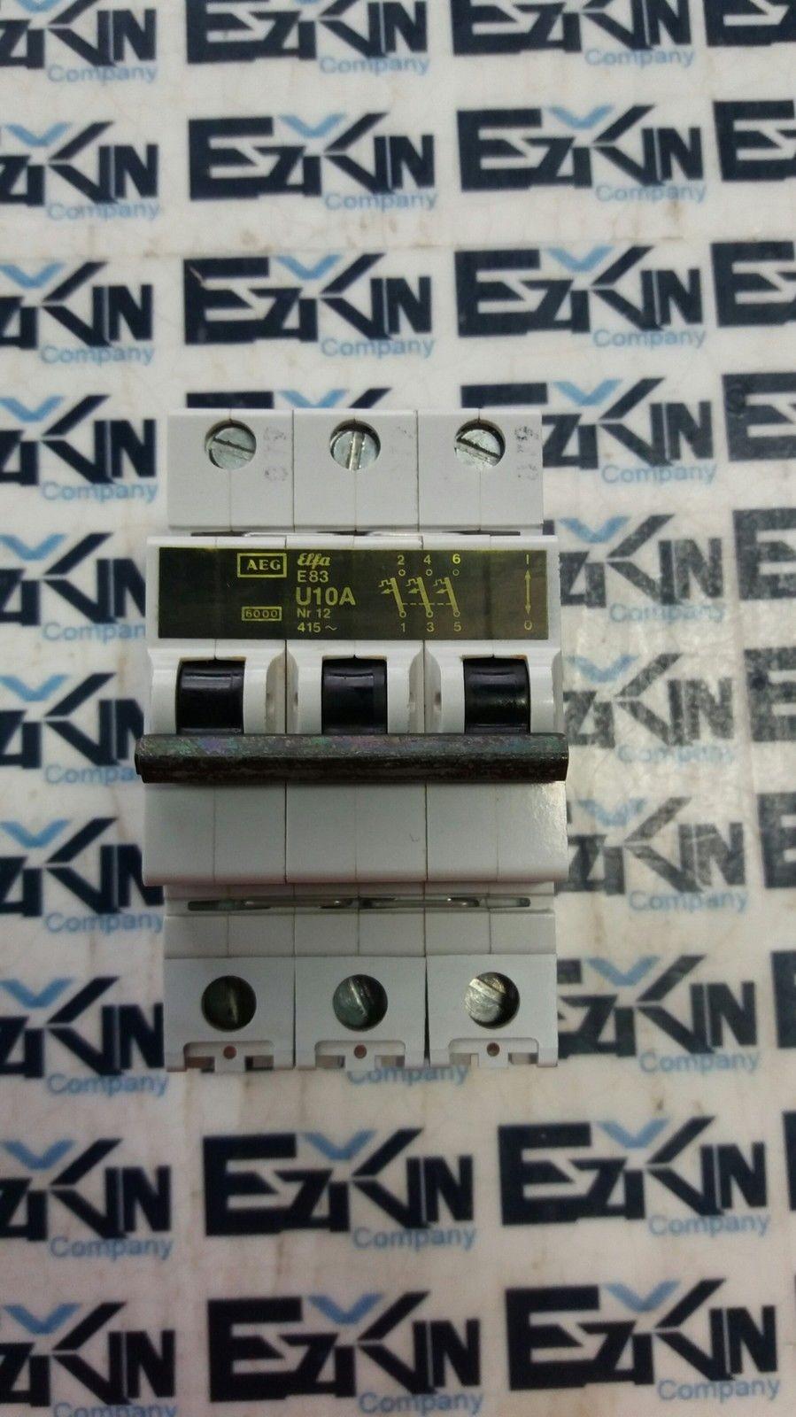 AEG ELFA E83 U10A Circuit Breaker 415V 10Amp 3-Pole