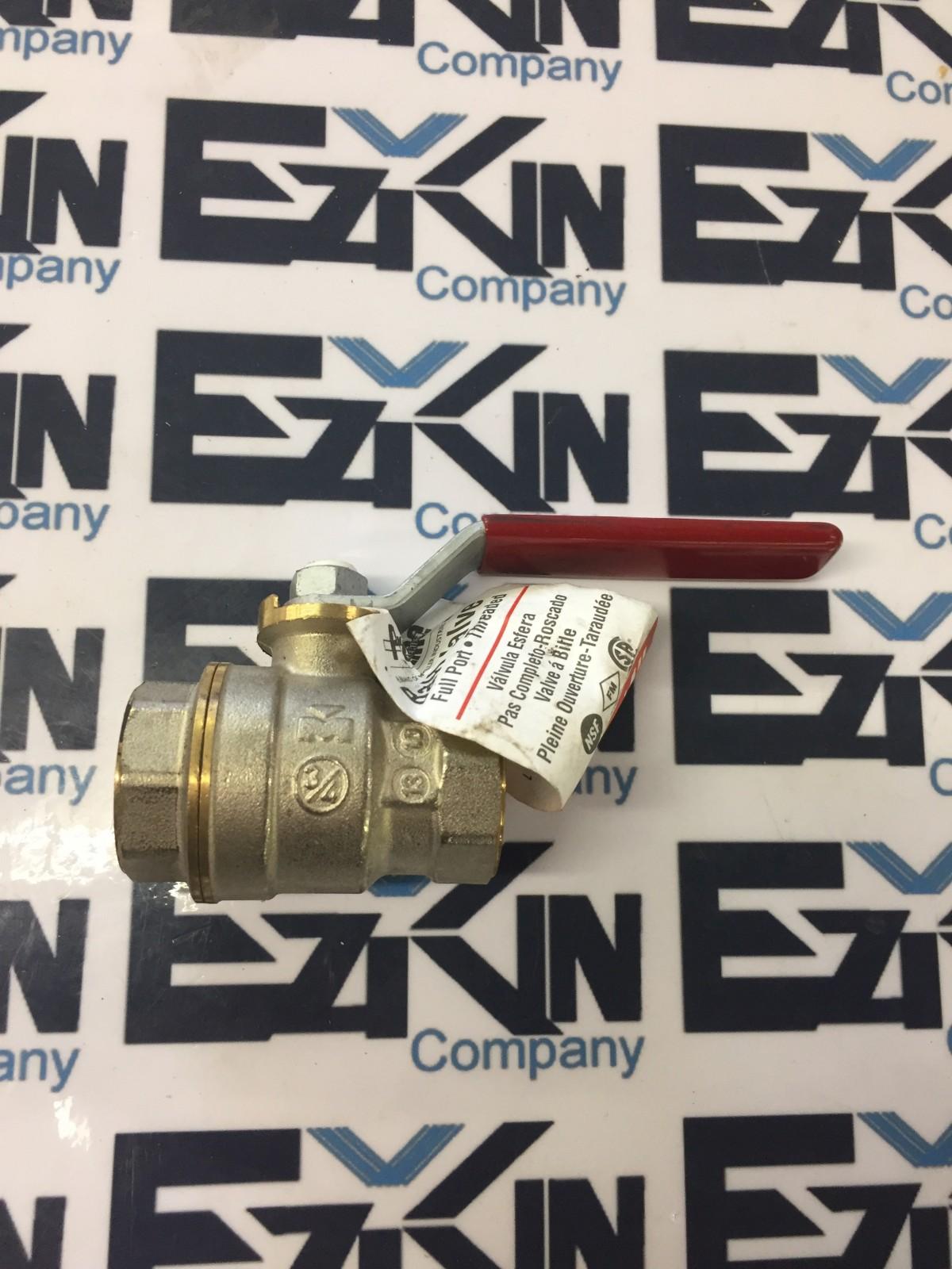 Mueller 107-004NL ProLine Brass Full Port Ball Valve, 3/4"