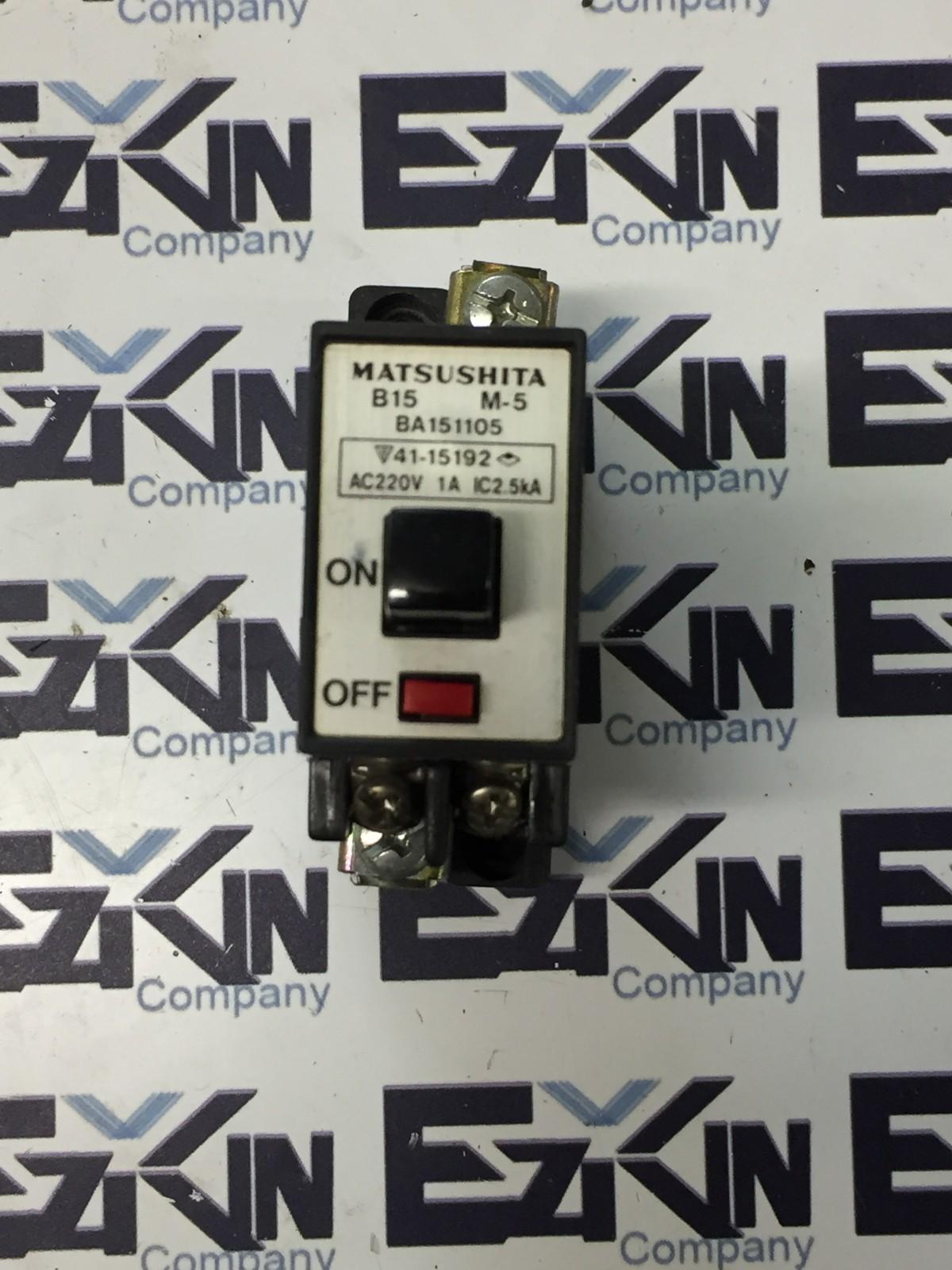 Matsushita B15 M-5 Circuit Breaker 220V 1Amp
