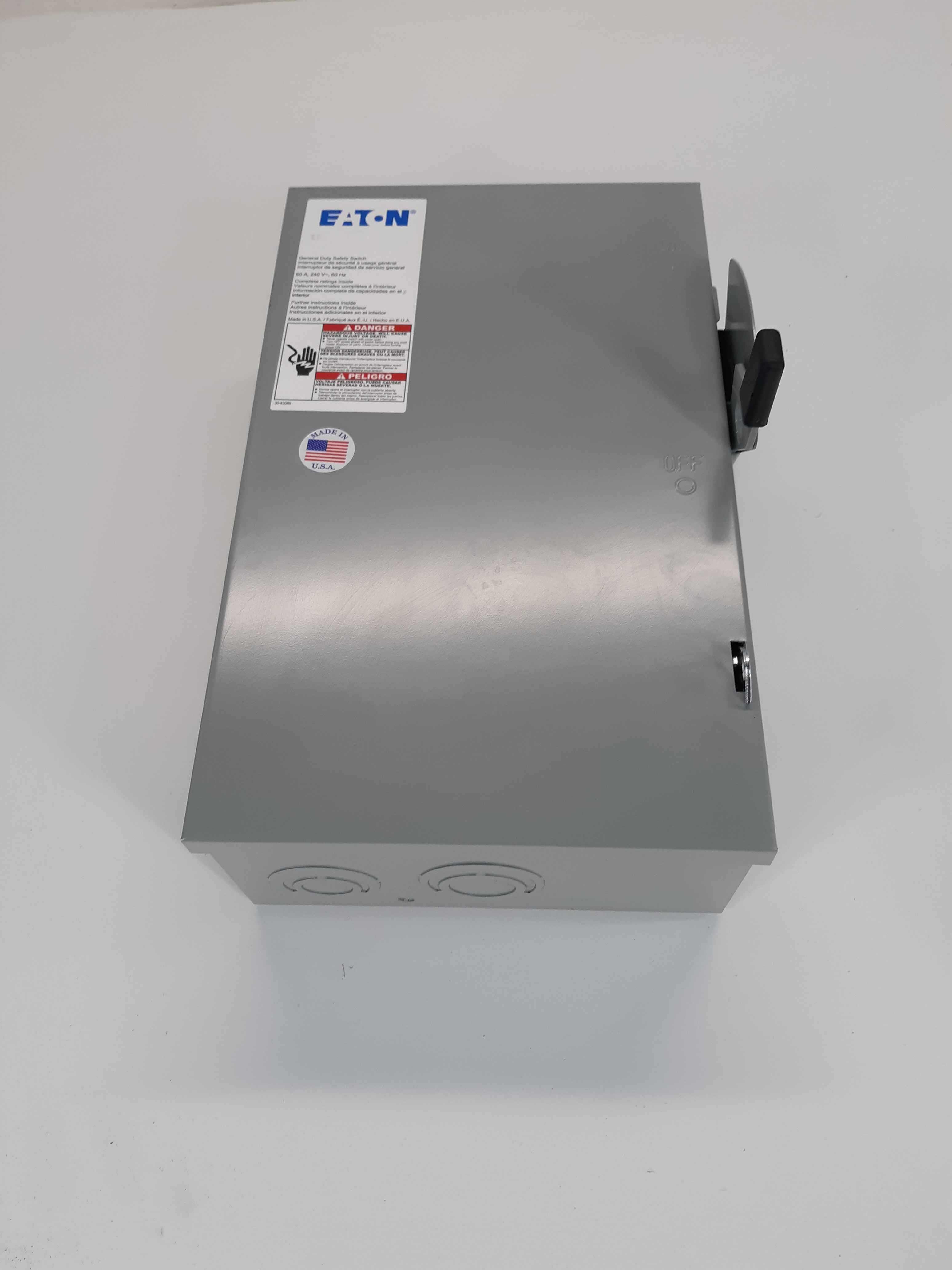 Eaton DG222NGB Fusible Safety Switch 60Amp 240V 2-Pole