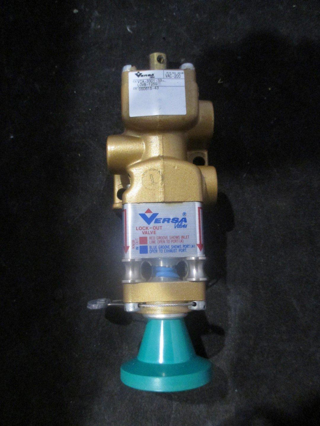 Versa VIA-3301-33-LOVB-125G 3-Way Solenoid Lock-Out Valve