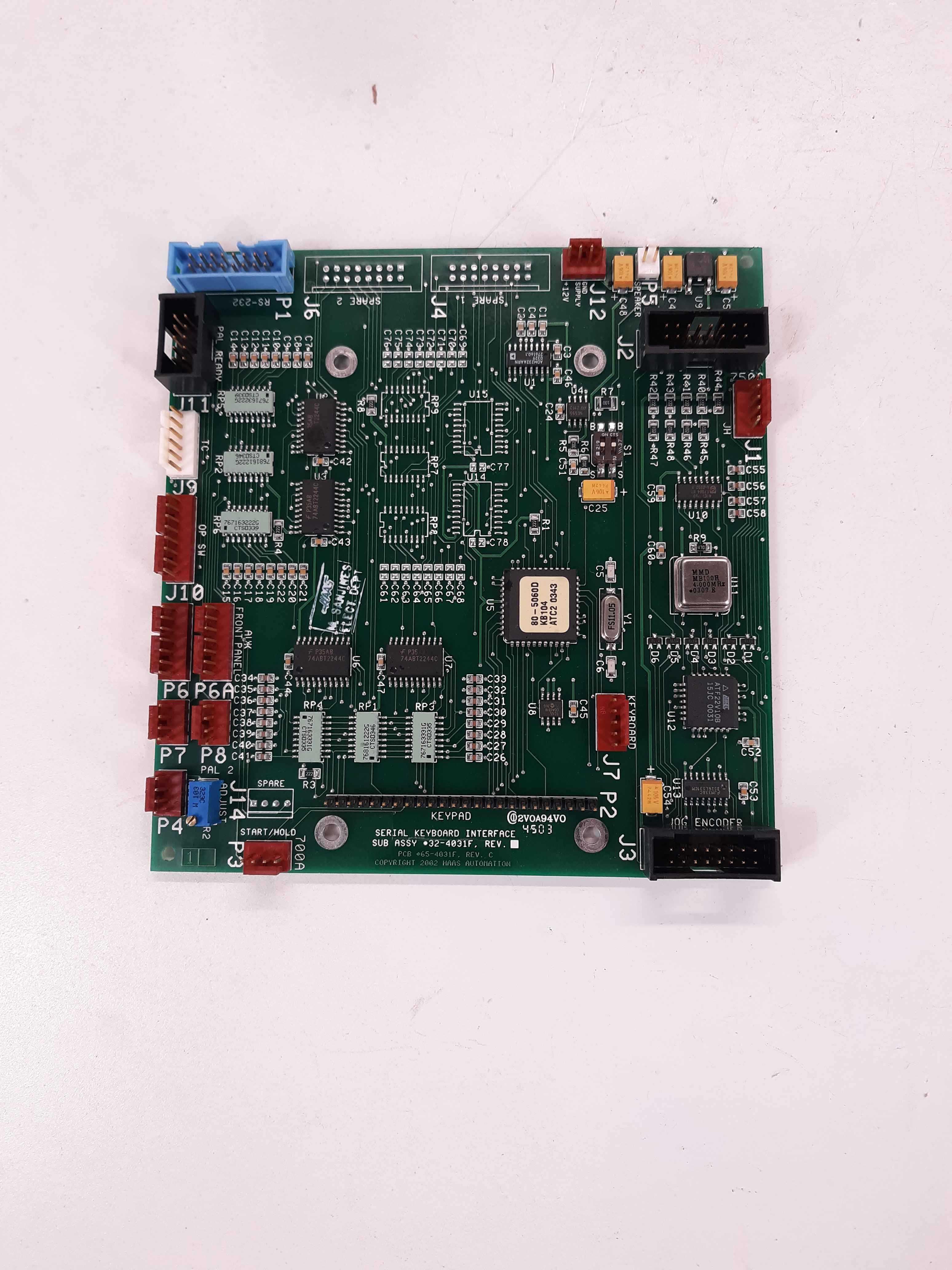 Haas Automation 65-4031F Serial Keyboard Interface Board, Sub Assy 32-4031F
