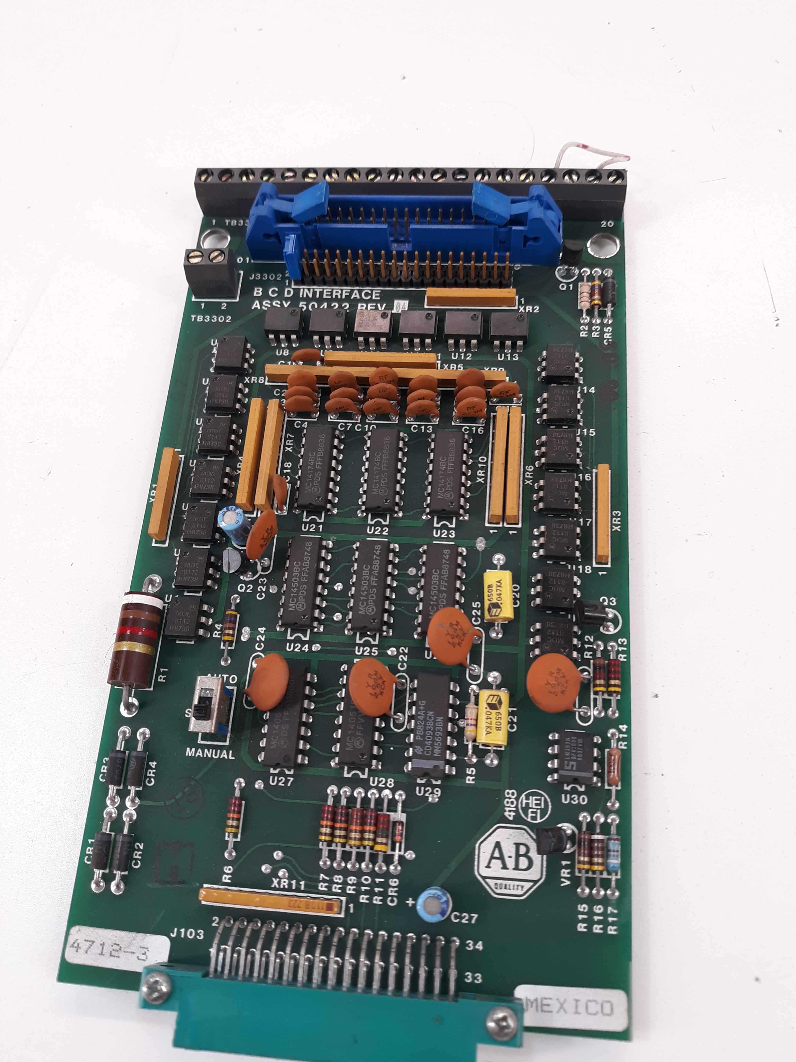 Allen Bradley 50422 REV.04 Interface Board 118422 REV.1 4712-3