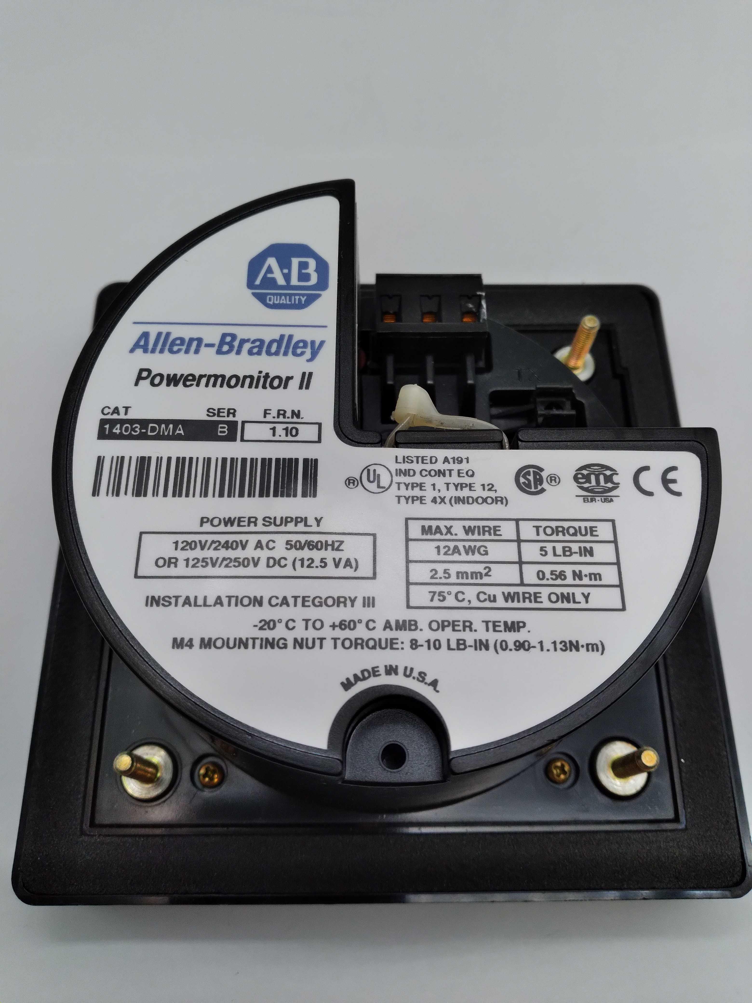 Allen-Bradley 1403-DMA-SB Powermonitor II, Power Supply Series B