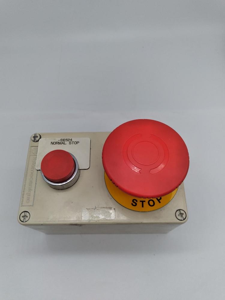 Telemecanique EMERGENCY STOP CONTROL STATION ENCLOSURE, 2 BUTTON, TWIST ...