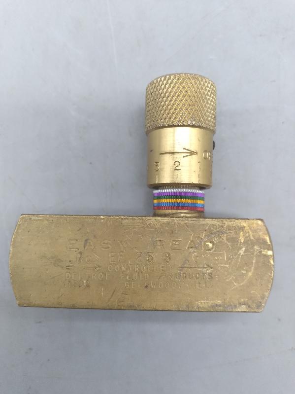 Deltrol EF 25 B Easy Read Brass Flow Control Valve, 3/8" NPT, 2000PSI