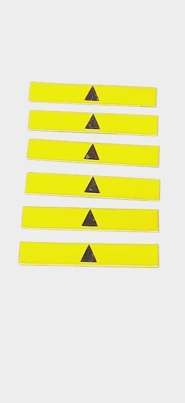 Fanuc A370- 3031- 0004 Adhesive Yellow Caution/Arrow Labels Lot of 6