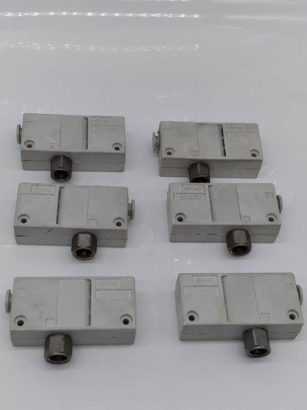 SMC ZH10B Vacuum Ejector; 1/4" PTC x 1/4" PTC Lot of 6