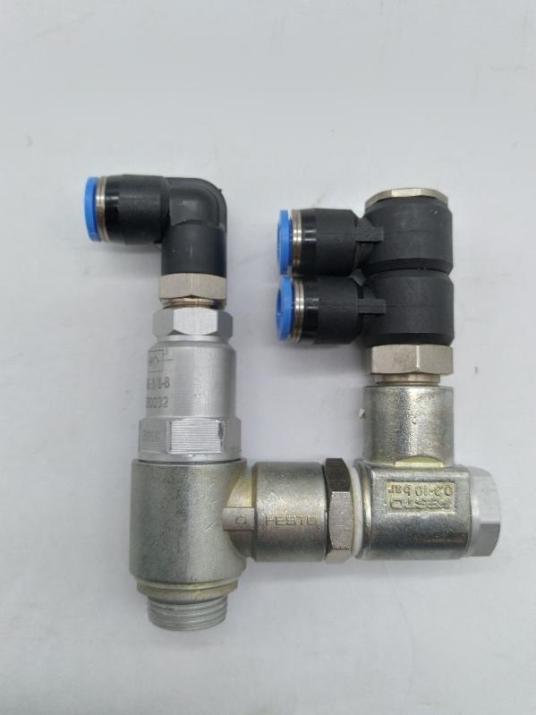 Festo HGL-3/8-B Piloted Non-Return Valve w/Pneumatic Plug-In