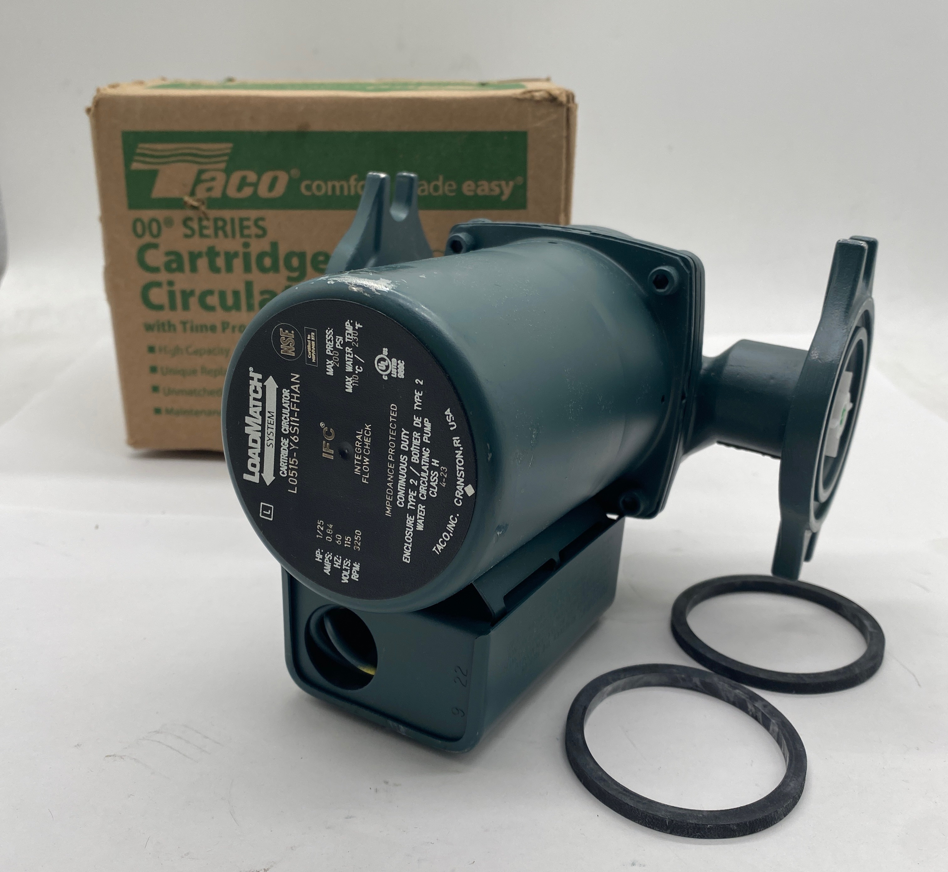 Taco® L0515-Y6S11-FHAN LoadMatch®System Cartridge Circulator