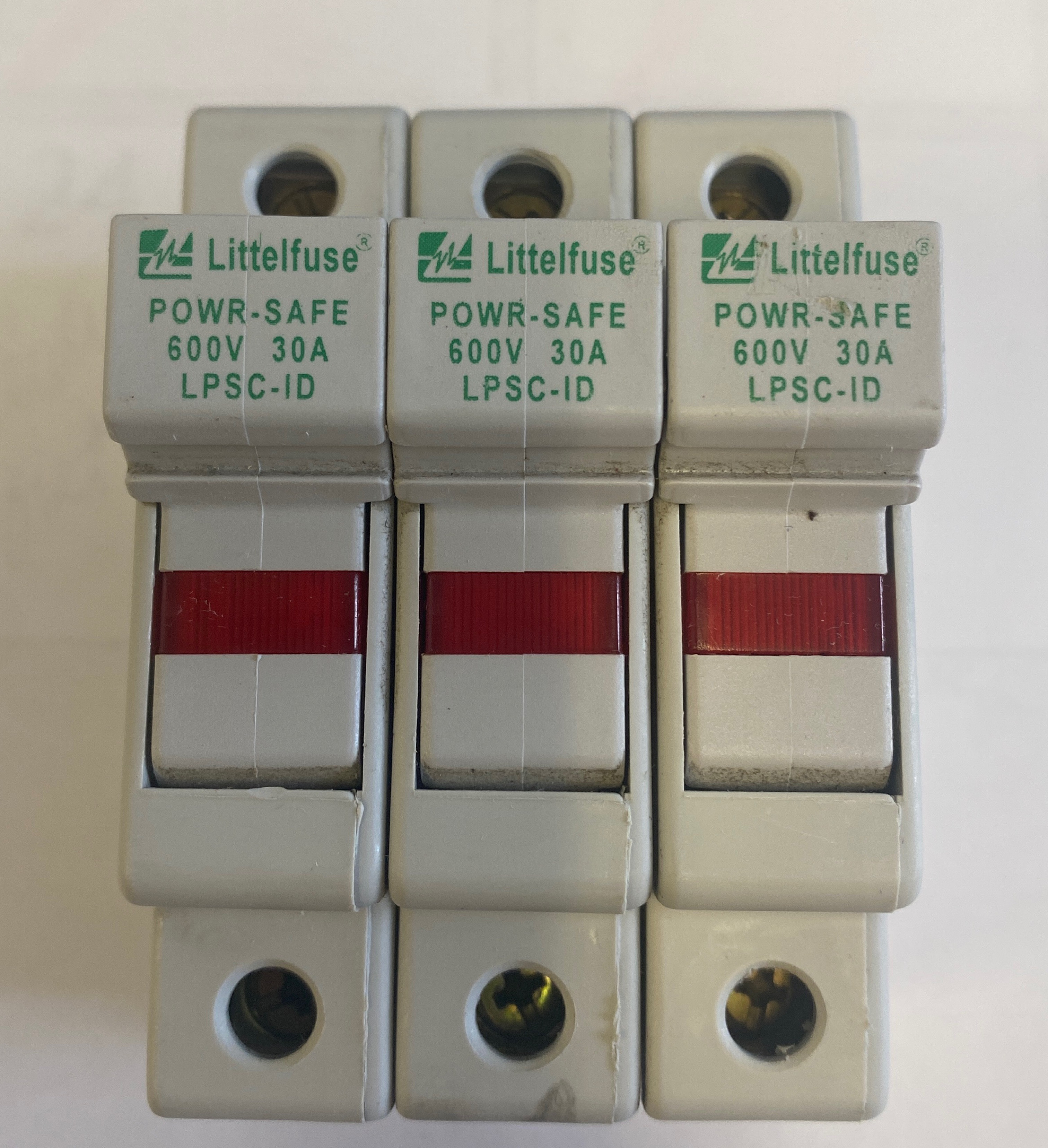 Littelfuse LPSC-ID 3-Pole Fuse Holder, Class CC Fuses 600V 60A