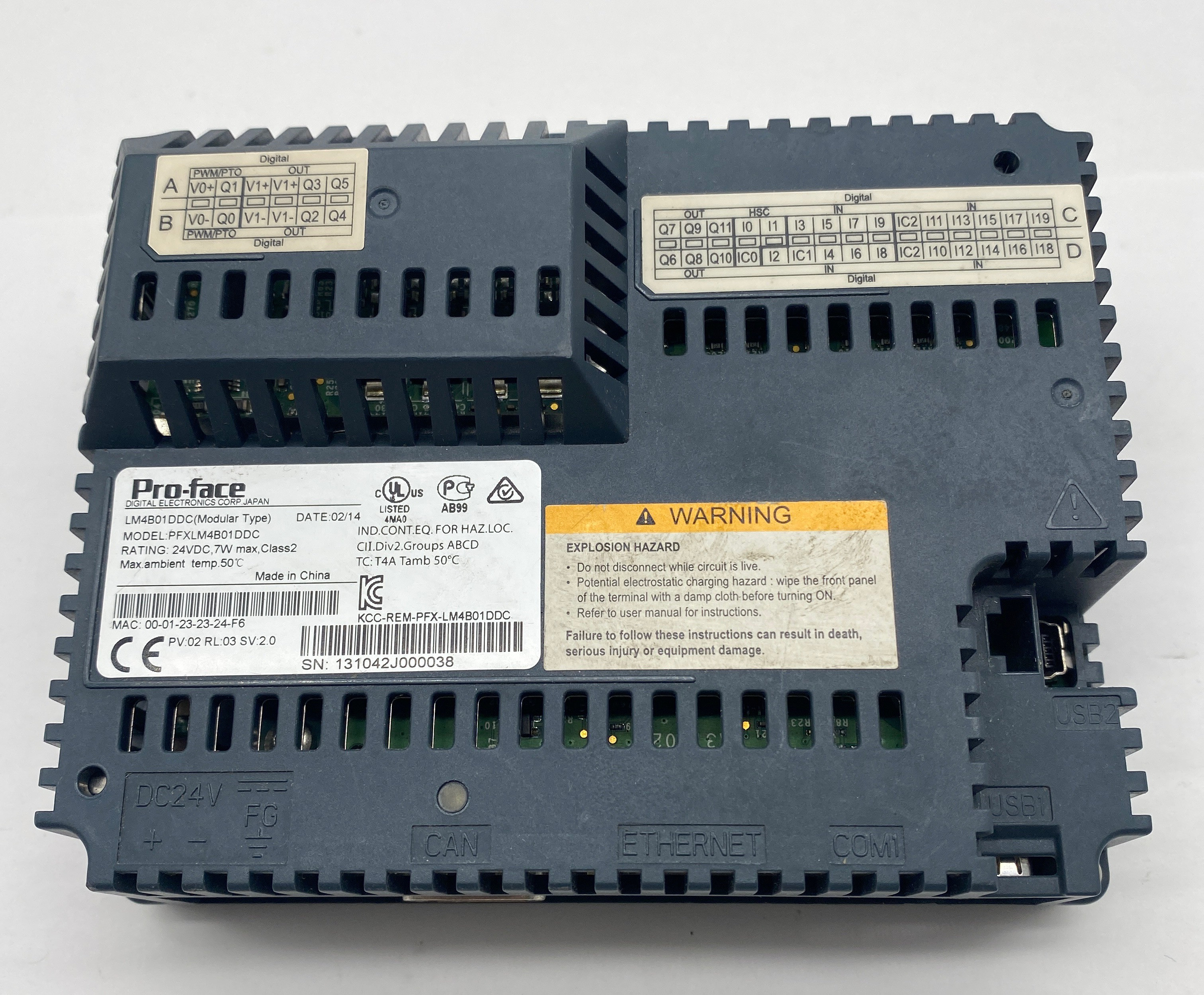 Pro-face PFXLM4801DDC Ethernet Rear Module