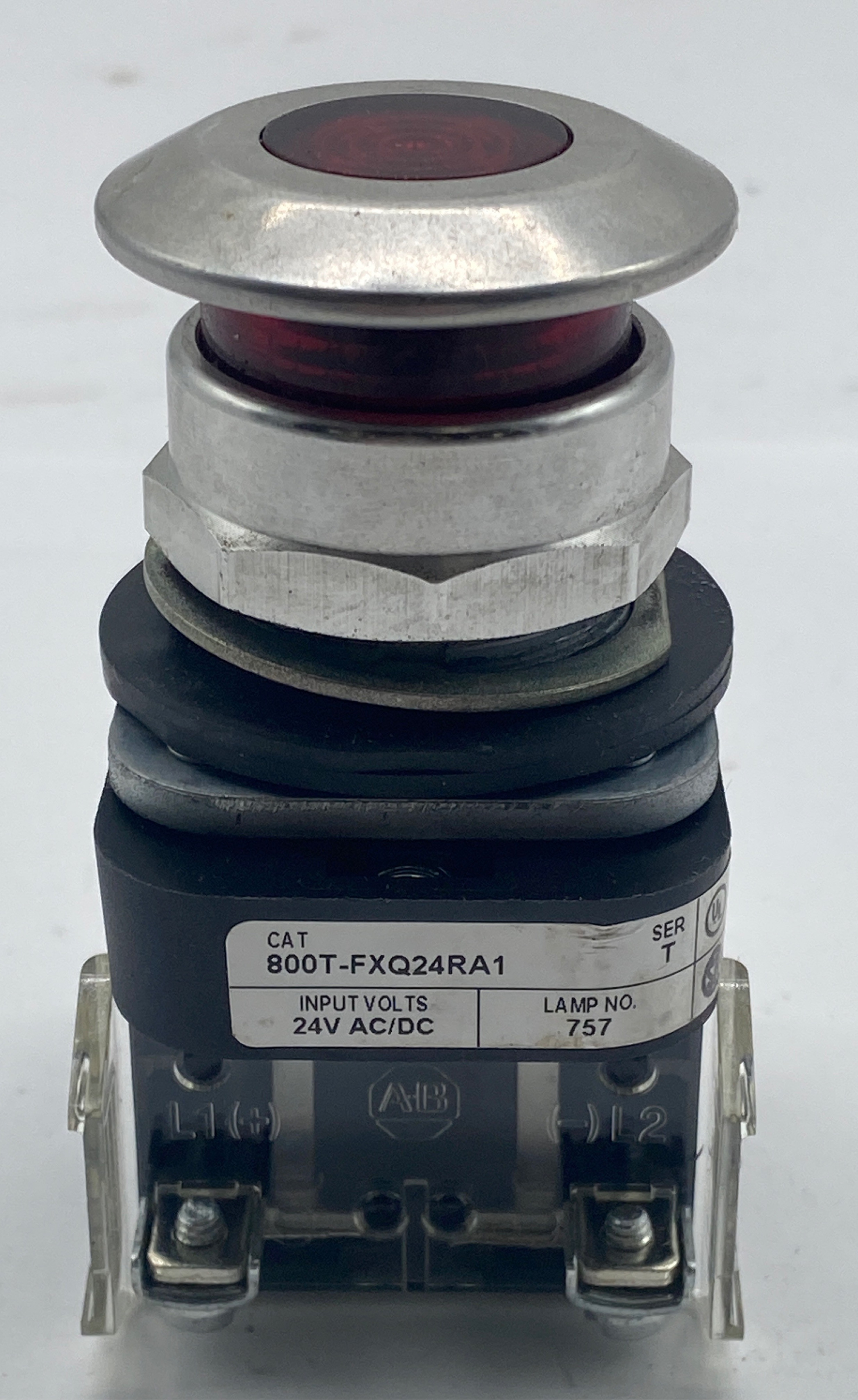 Allen-Bradley 800T-FXQ24RA1 SER.T Illuminated Red Pushbutton