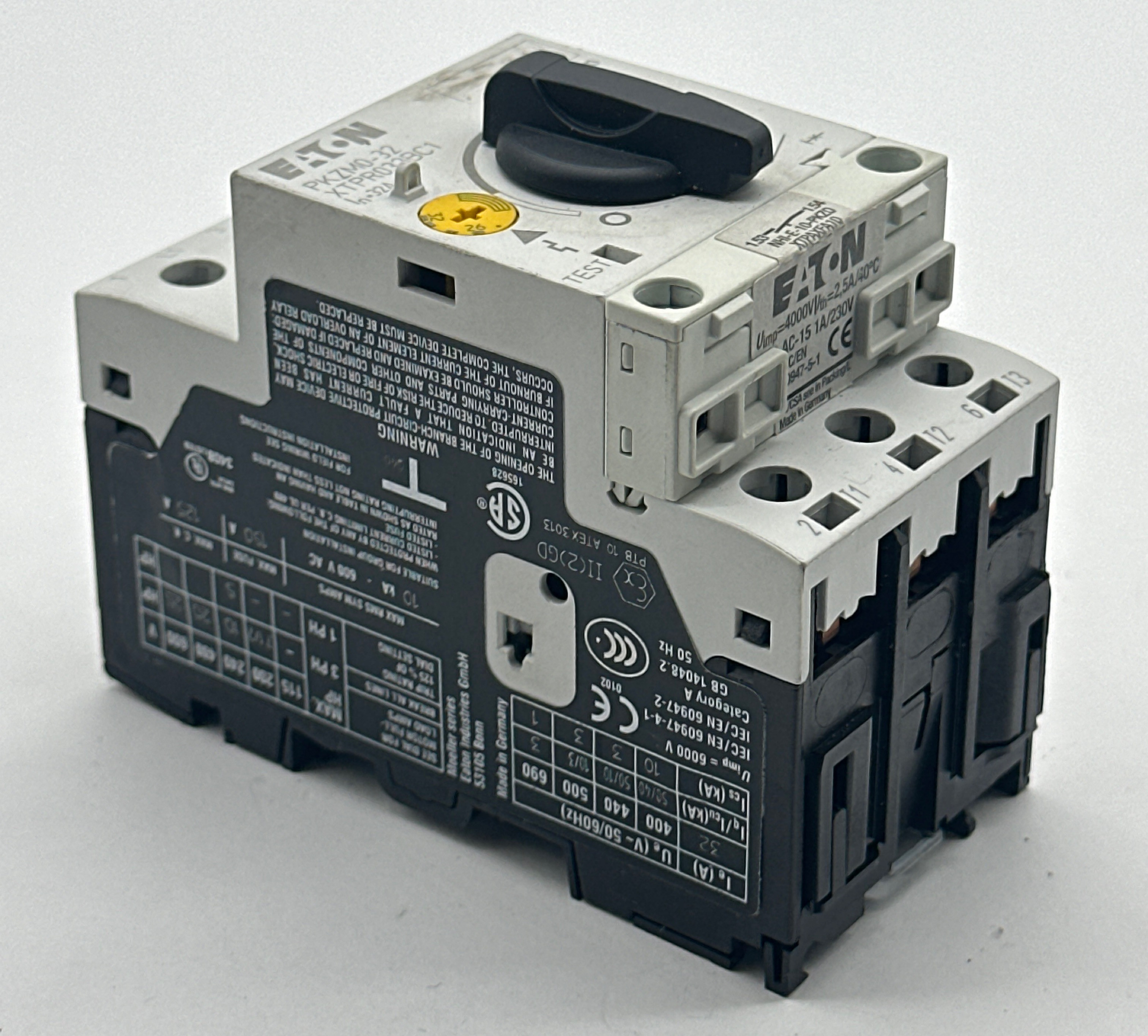 Eaton PKZM0-32 XTPR032BC1 Motor Starter/Circuit Breaker 480VAC 26-32Amp