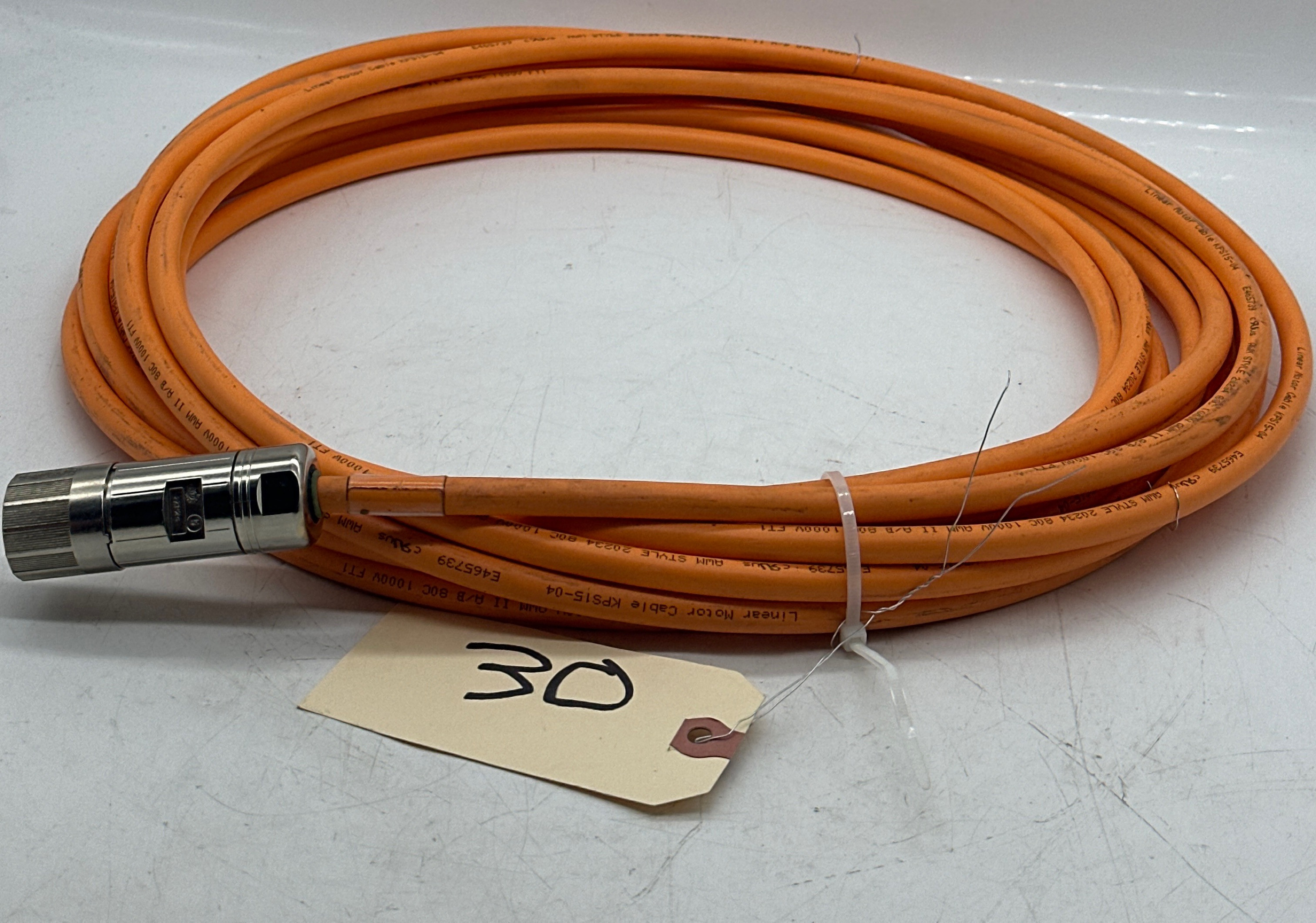 LinMot KPS15-04-…/G-10 Linear Motor Cable, 1000V 30Ft 150-2376