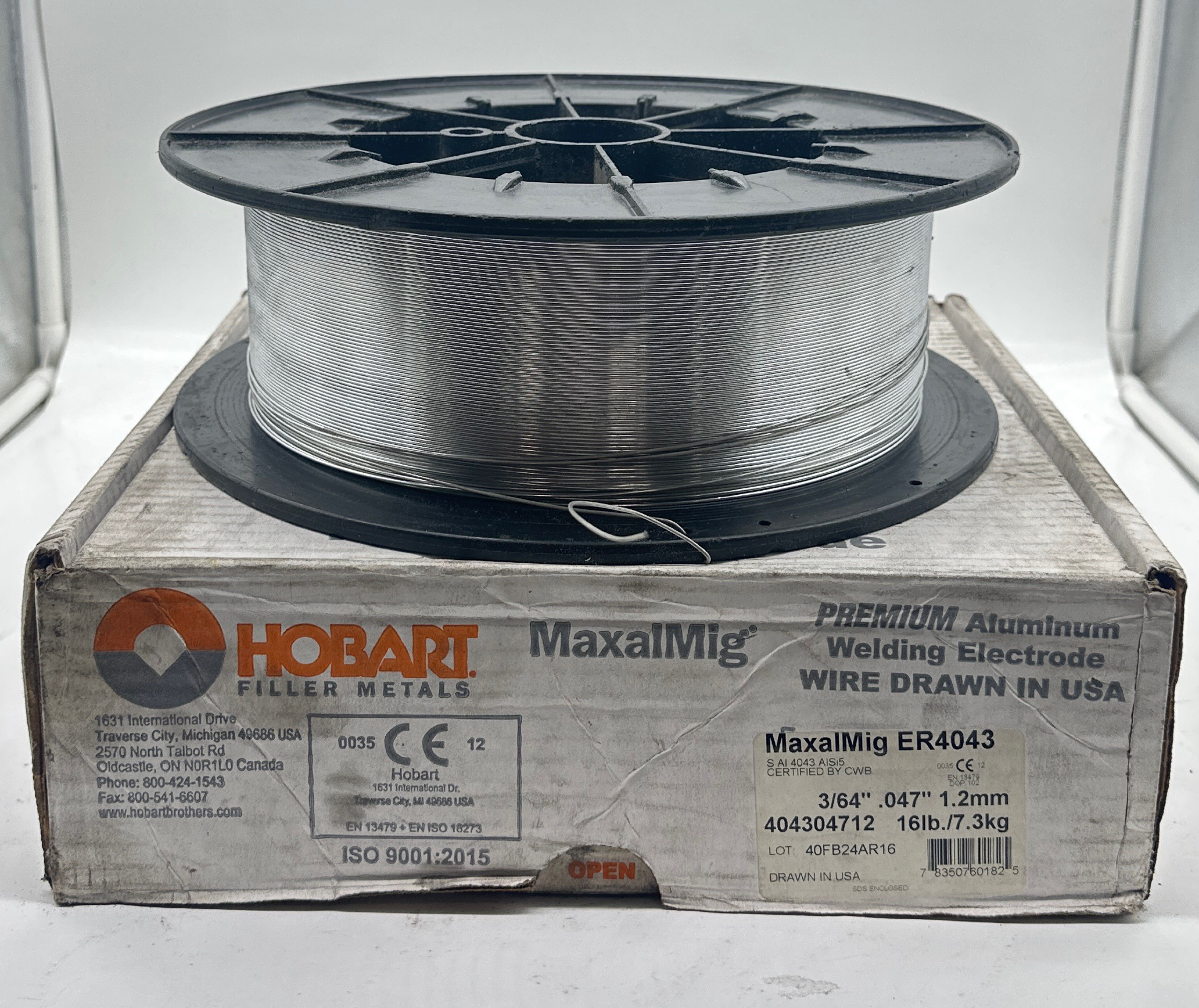 Hobart ER4043 MaxalMig Welding Electrode Roll 1.2mm 16lb/7.3Kg