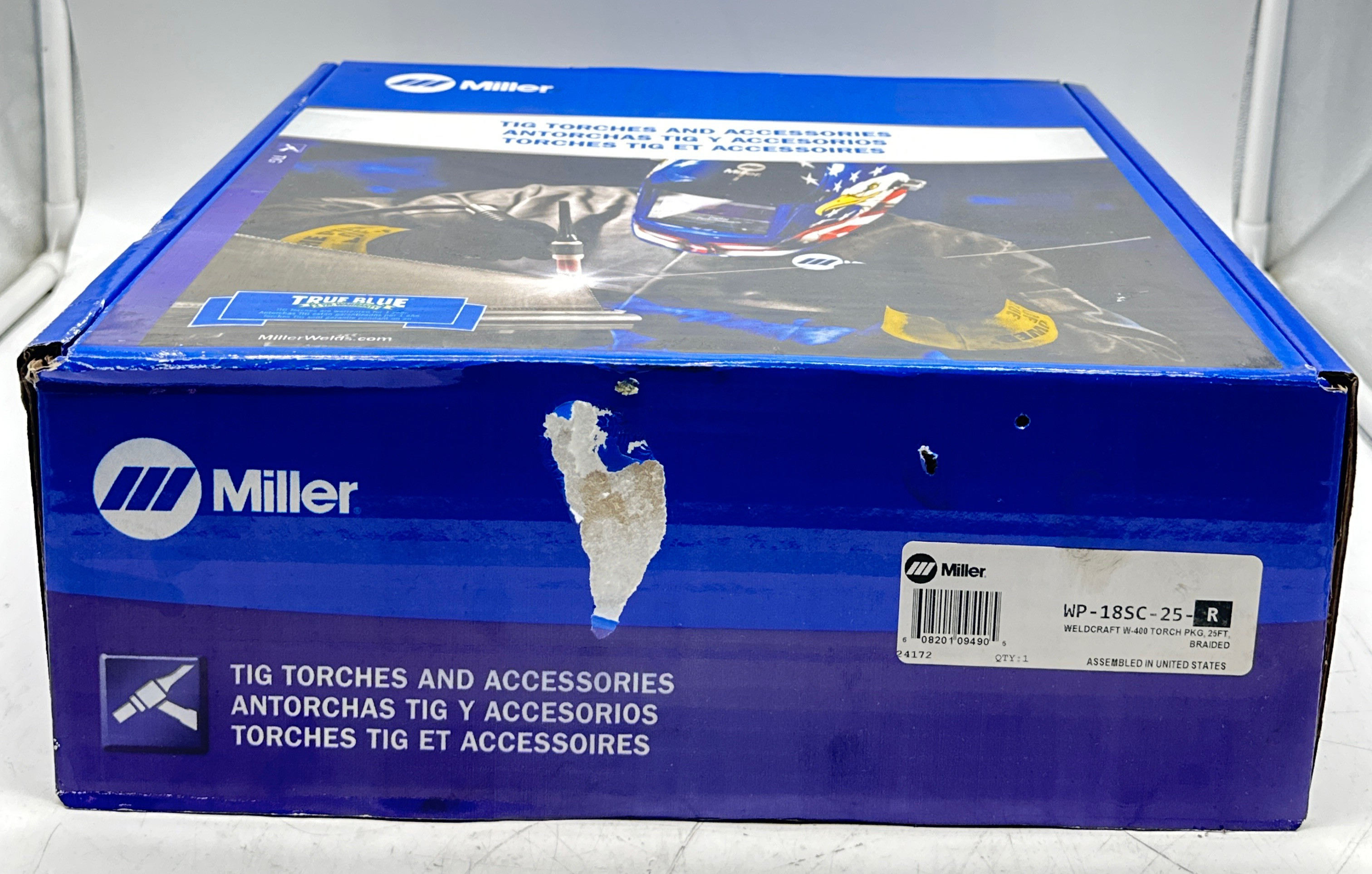 Miller WP-18SC-25-R Weldcraft W-400 Torch Package