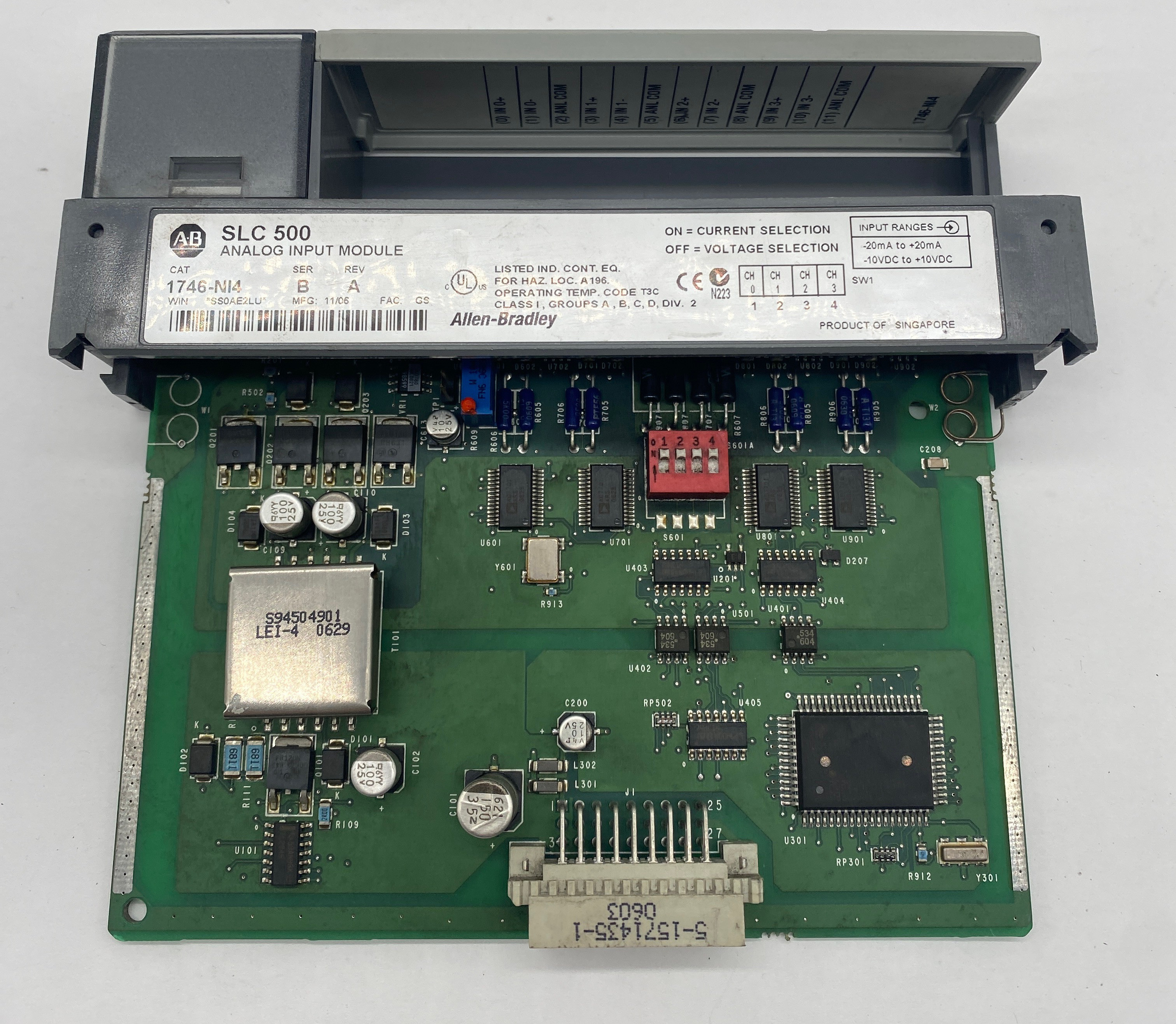 Allen-Bradley 1746-NI4 SER. B REV.A SLC 500 Analog Input Module