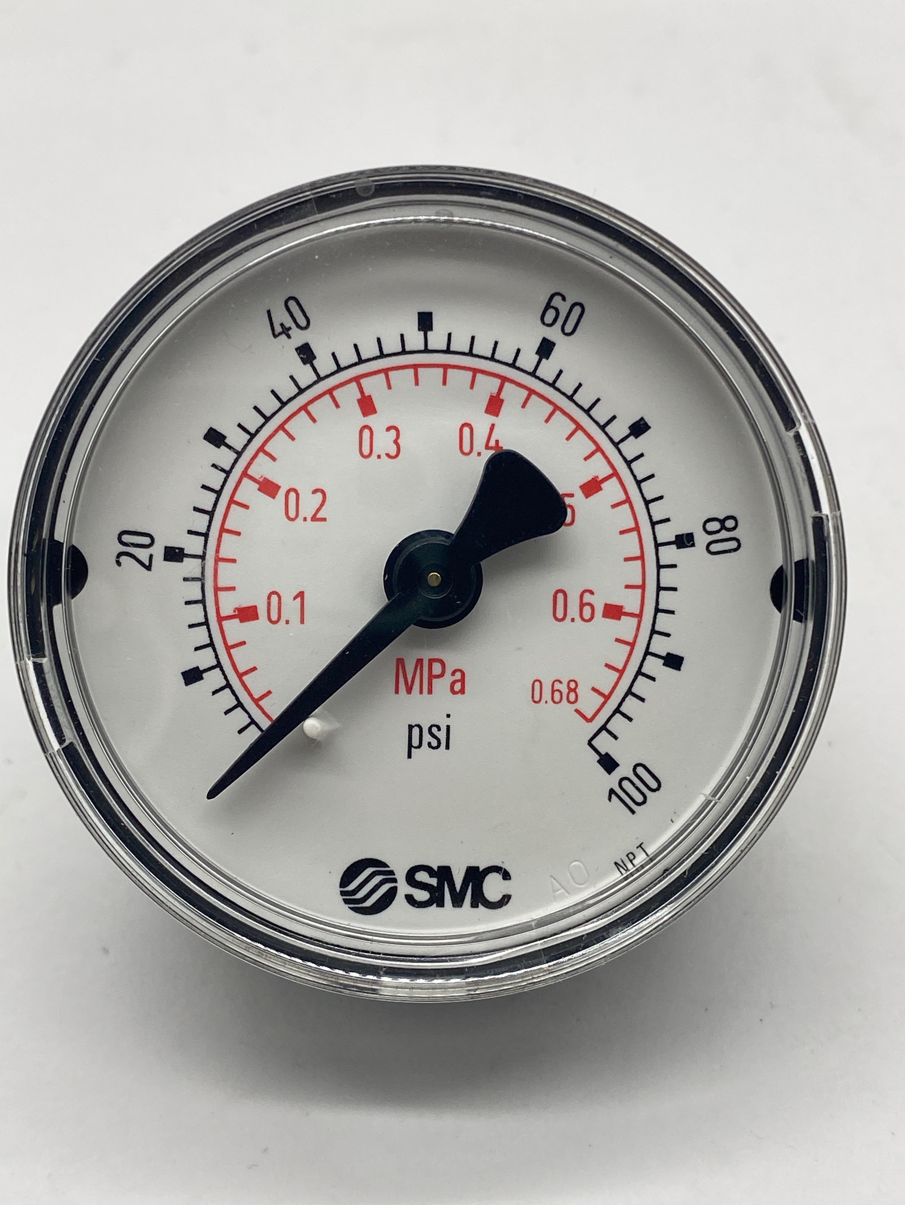 SMC 0-100 PSI Pressure Gauge 0-0.68 MPa