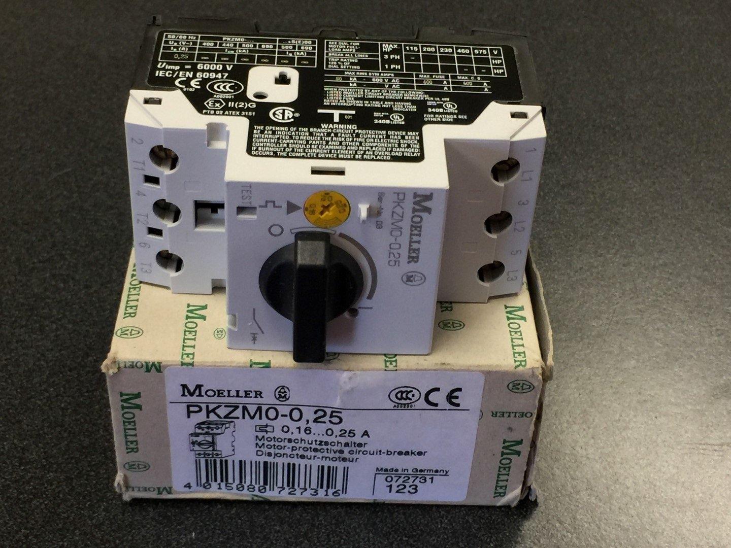 NEW Moeller PKZM0-0,25 Manual Motor Controller