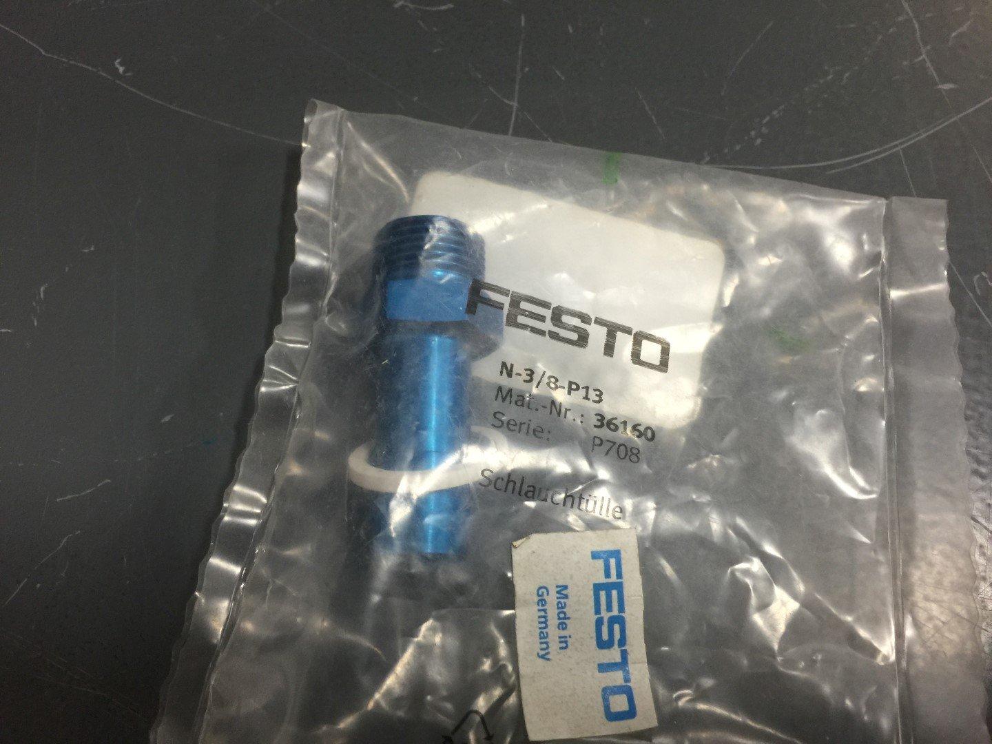 NEW Festo N-3/8-P-13 Barbed Pneumatic Fitting