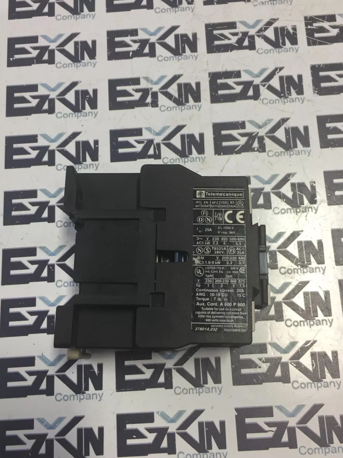 Telemecanique LC1D0910 Contactor, 24V Coil 600V 25Amp