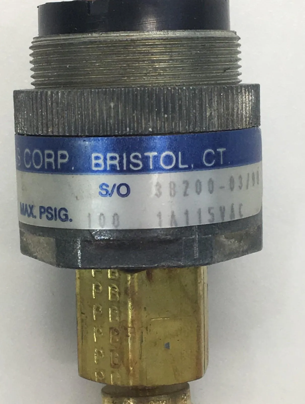 Whitman Controls P1196-10H-K12TB Pressure Switch