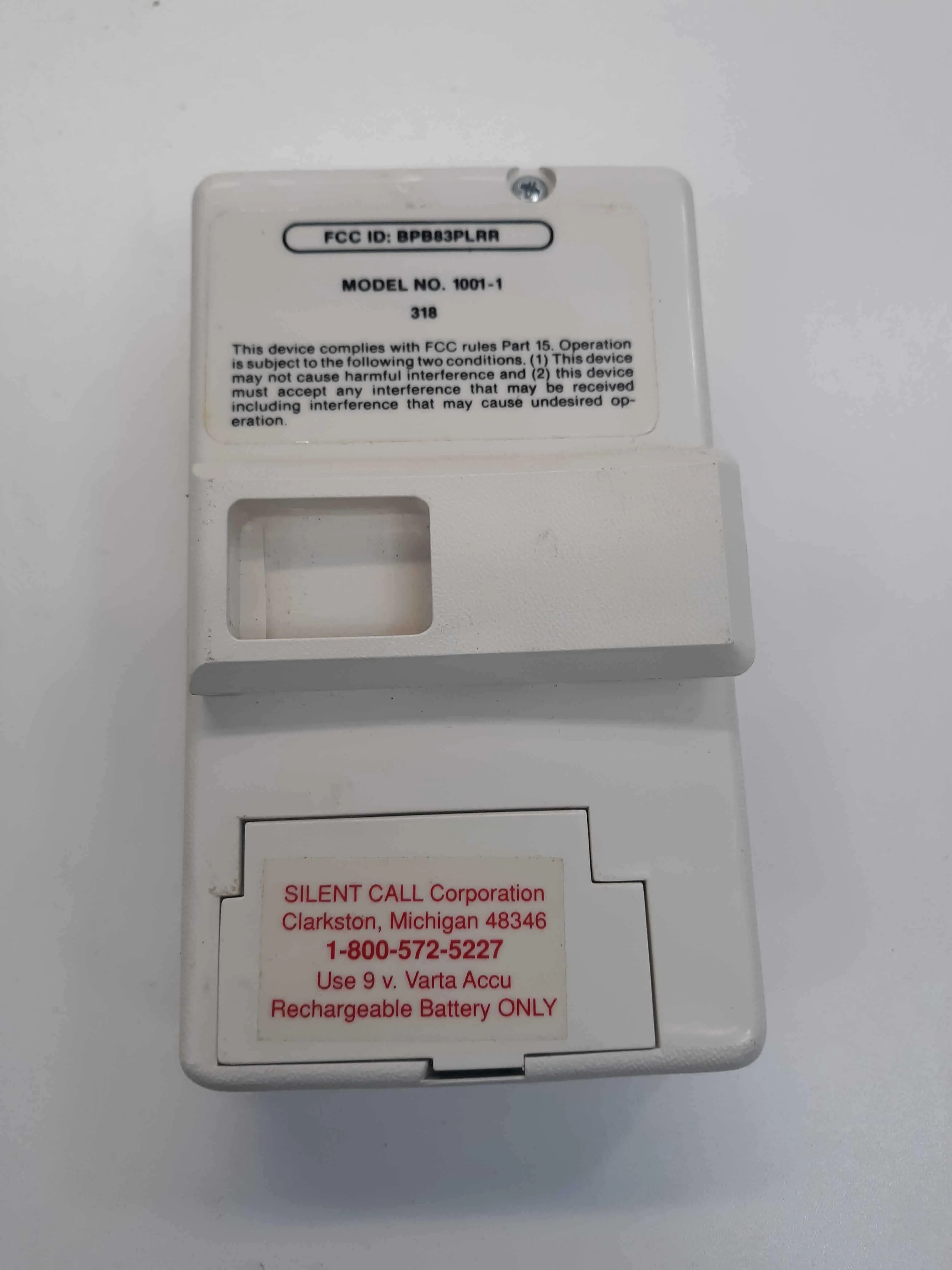 Silent Call 1001-1 Alert Receiver Device