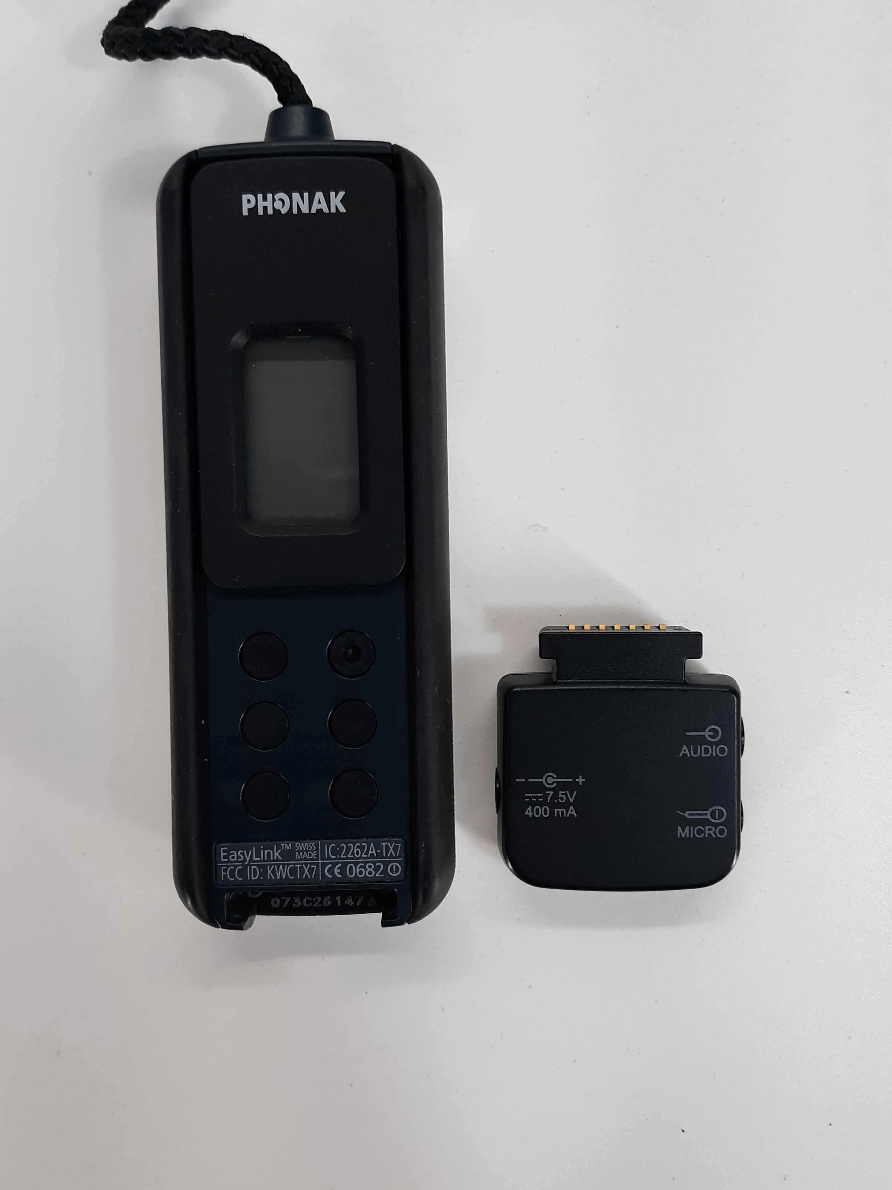 Phonak 2262A-TX7 EasyLink™ Wireless Microphone Transmitter