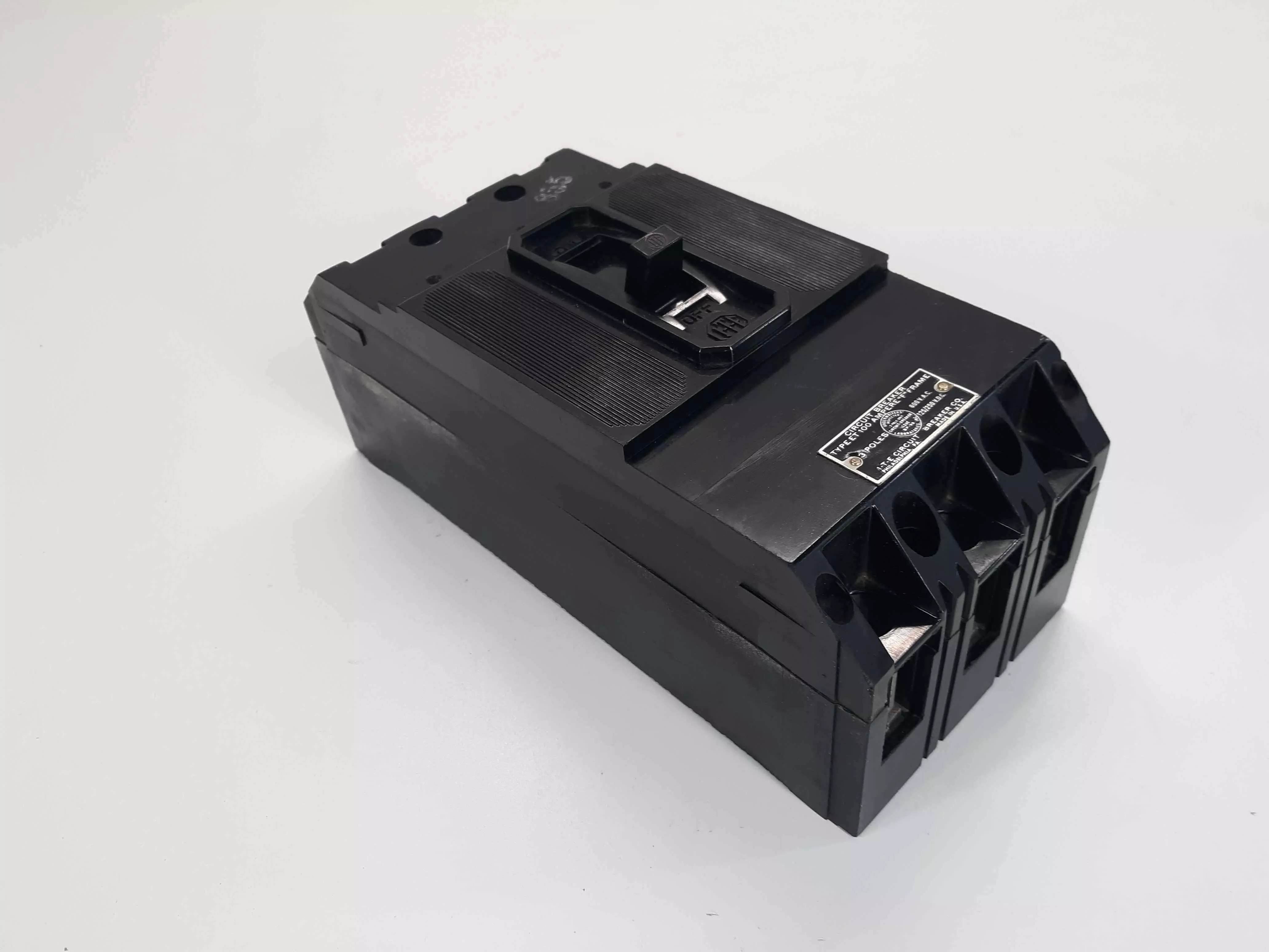 ITE TYPE ET100 3-Pole Circuit Breaker, 600VAC 250VDC 100Amp