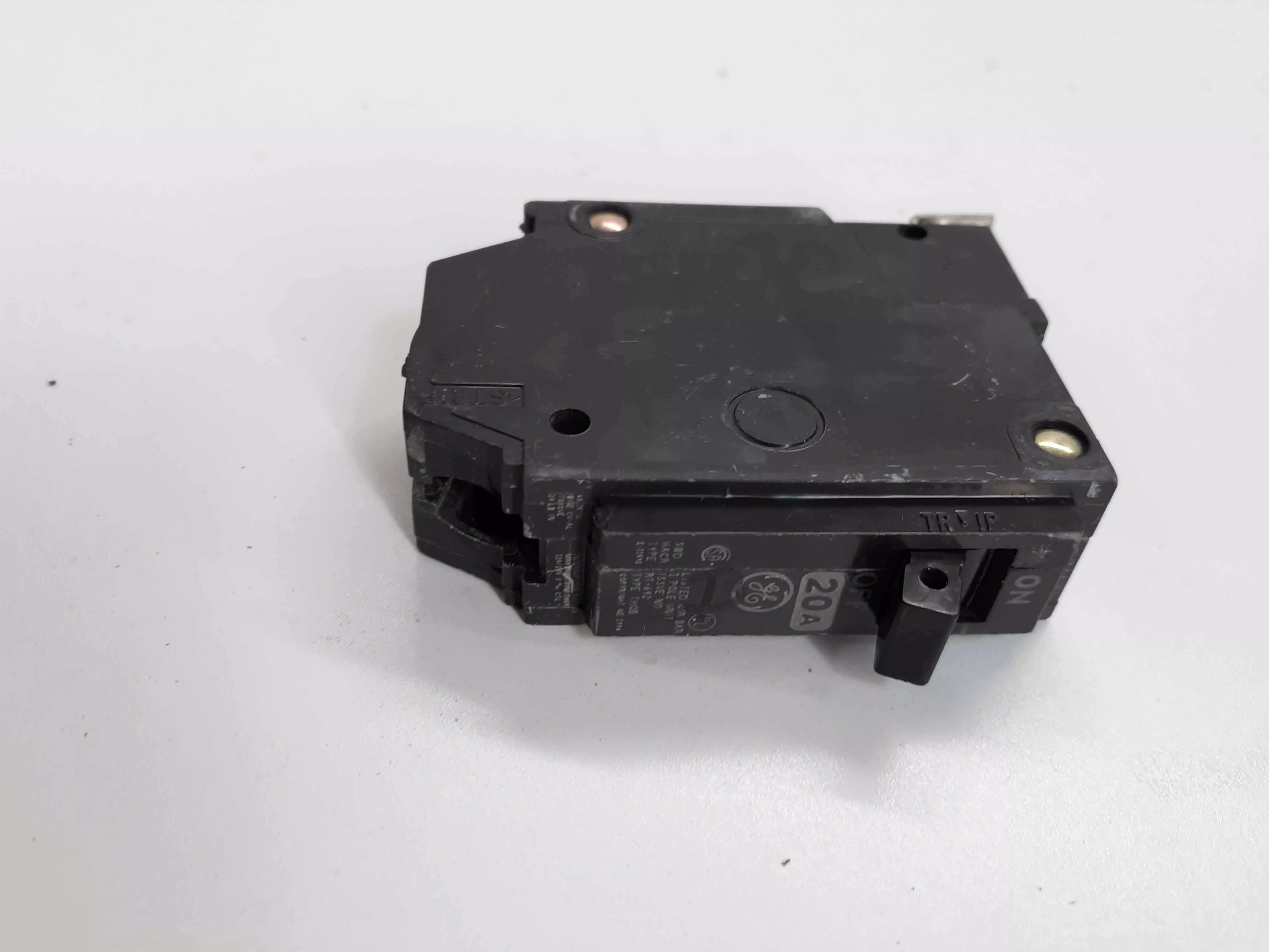 General Electric THQB 1-Pole Circuit Breaker, 120/240VAC 20Amp