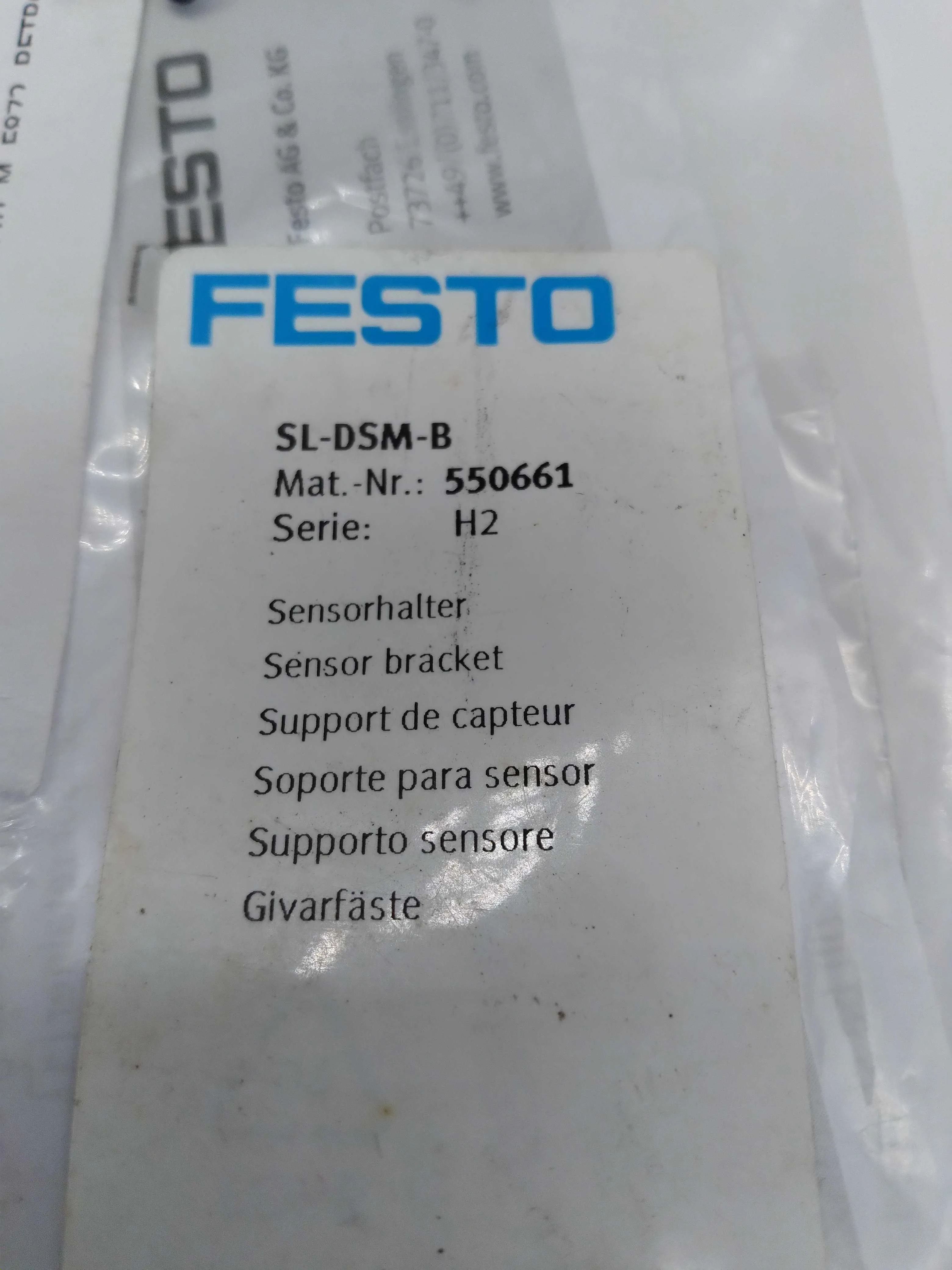 Festo SL-DSM-B 550661 Sensor Bracket
